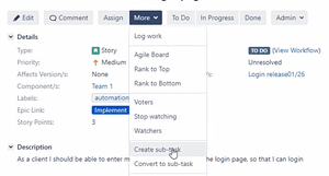 Creating Subtasks and Defining Acceptance Criteria in Jira for User ...