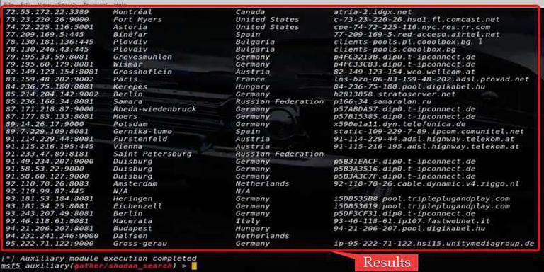 Find Vulnerable Webcams with Shodan [Metasploit Framework] - GeeksforGeeks