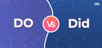 Difference Between Do and Did - GeeksforGeeks
