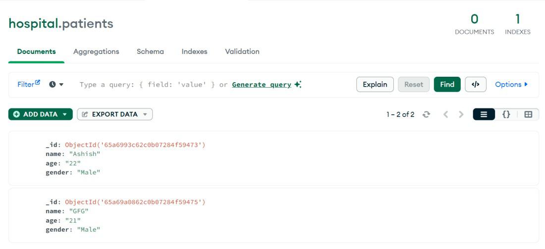 Hospital Management Application using MERN Stack - GeeksforGeeks