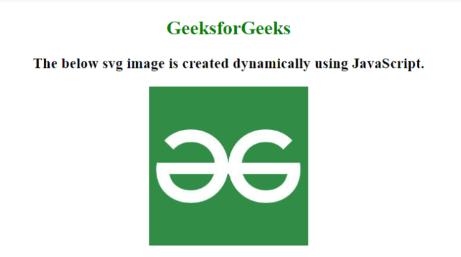 How to Make an SVG Image in JavaScript ? - GeeksforGeeks