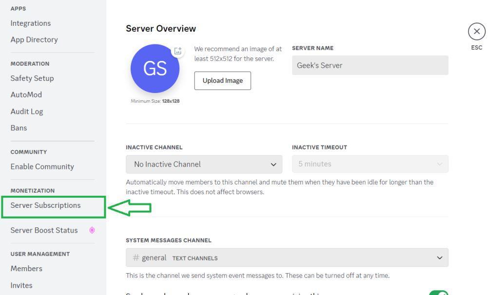 How To Make A Subscription Discord - GeeksforGeeks