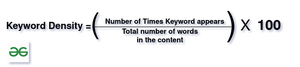 What is Keyword Density? - GeeksforGeeks