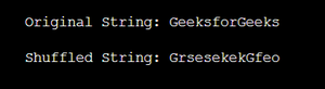How to Shuffle Characters in a String in Java? - GeeksforGeeks
