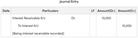 Journal Entry for Interest Receivable - GeeksforGeeks