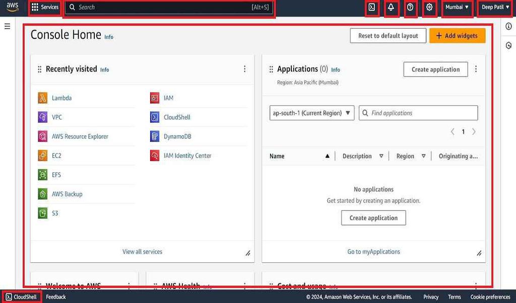 AWS Management Console - GeeksforGeeks