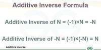 Additive Inverse - GeeksforGeeks