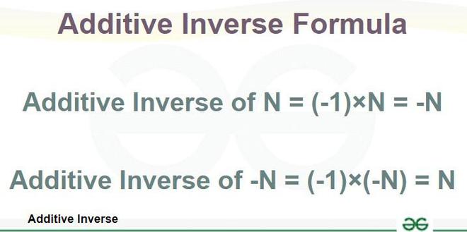 Additive Inverse - GeeksforGeeks