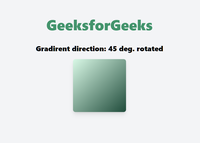 How to Change the Direction of a Gradient in Tailwind CSS ? - GeeksforGeeks