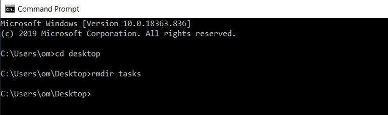 How to Delete a File or Folder Using CMD - GeeksforGeeks