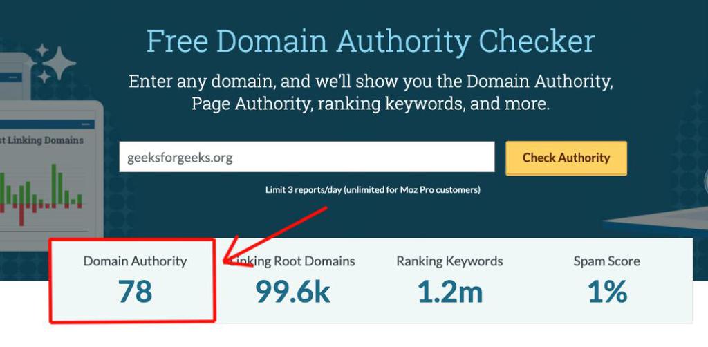 How to Check Domain Authority? - GeeksforGeeks