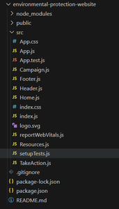 Environment Protection Website using React - GeeksforGeeks
