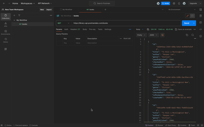 Workflows in Postman - GeeksforGeeks