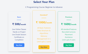 Design a Pricing Table in Tailwind CSS - GeeksforGeeks