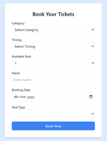 Build a Ticket Booking Application in JavaScript and Tailwind ...