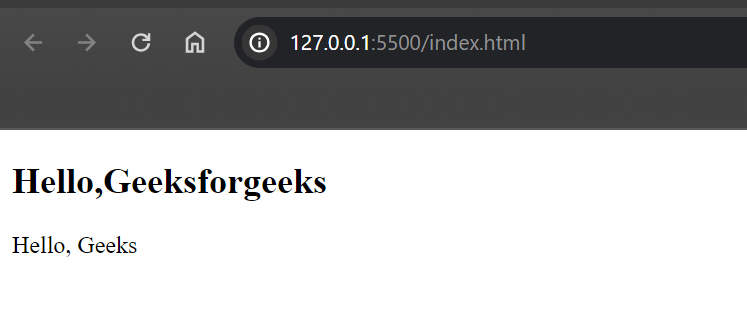 How To Print A String In Javascript Geeksforgeeks