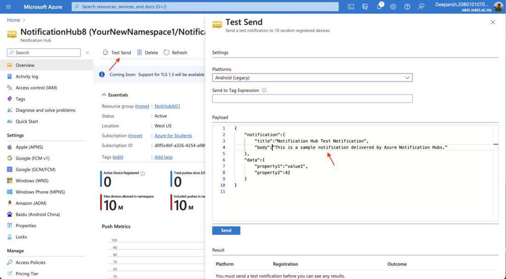 Azure Notification Hubs for Mobile Push Notifications - GeeksforGeeks