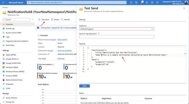 Azure Notification Hubs for Mobile Push Notifications - GeeksforGeeks