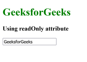 How to Disable Input in JavaScript ? - GeeksforGeeks