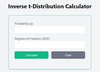 Design a Inverse t Distribution Calculator in Tailwind CSS - GeeksforGeeks