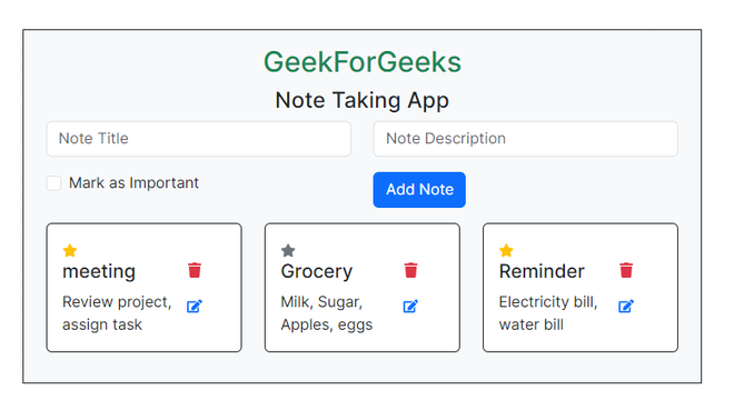 Build a Notes App with Next.js - GeeksforGeeks