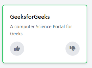 Design a Like and Dislike Toggle Button in Tailwind CSS - GeeksforGeeks