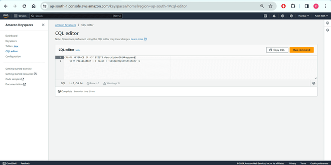 What Is AWS Keyspaces? How To Setup AWS Keyspaces - GeeksforGeeks