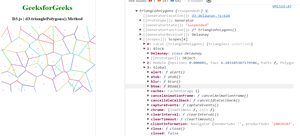 D3.js Delaunay.trianglePolygons() Method - GeeksforGeeks