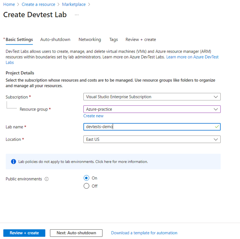 Rapid Dev Environment Creation With DevTest Labs - GeeksforGeeks