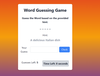 Create Word Guessing App using Tailwind CSS - GeeksforGeeks
