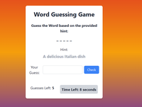 Create Word Guessing App using Tailwind CSS - GeeksforGeeks