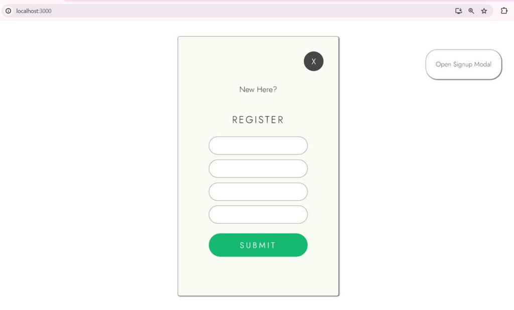 Create A Modal Component Using React Hooks Geeksforgeeks