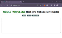 Real-Time Collaborative Editing App using React & WebSockets - GeeksforGeeks