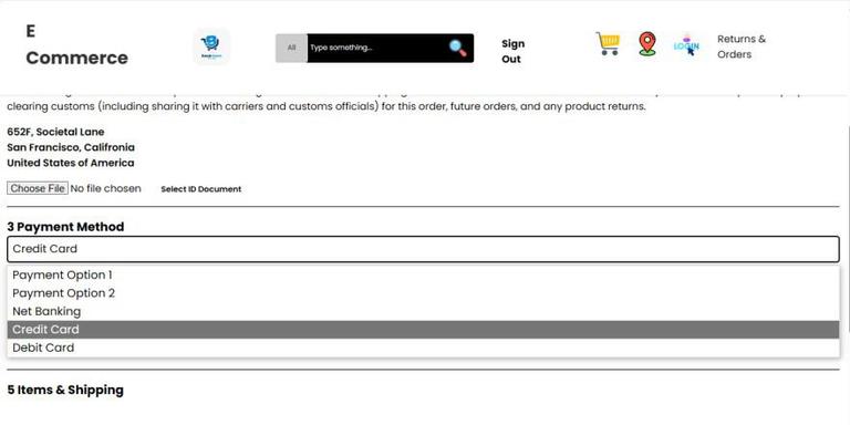 E-Commerce Web UI - GeeksforGeeks