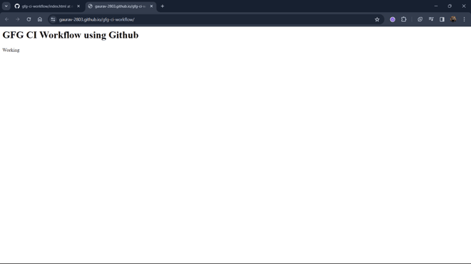 How To Create A Basic CI Workflow Using GitHub Actions? - GeeksforGeeks