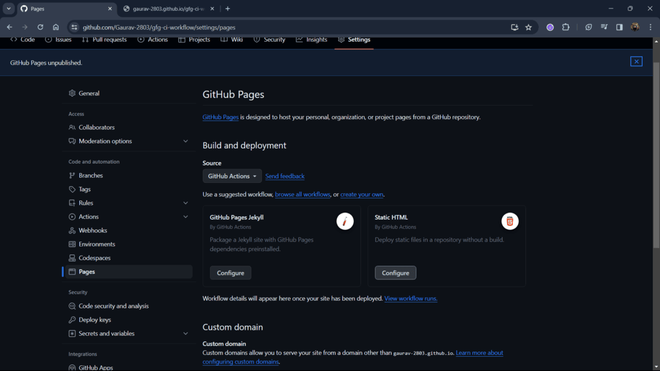 How To Create A Basic CI Workflow Using GitHub Actions? - GeeksforGeeks