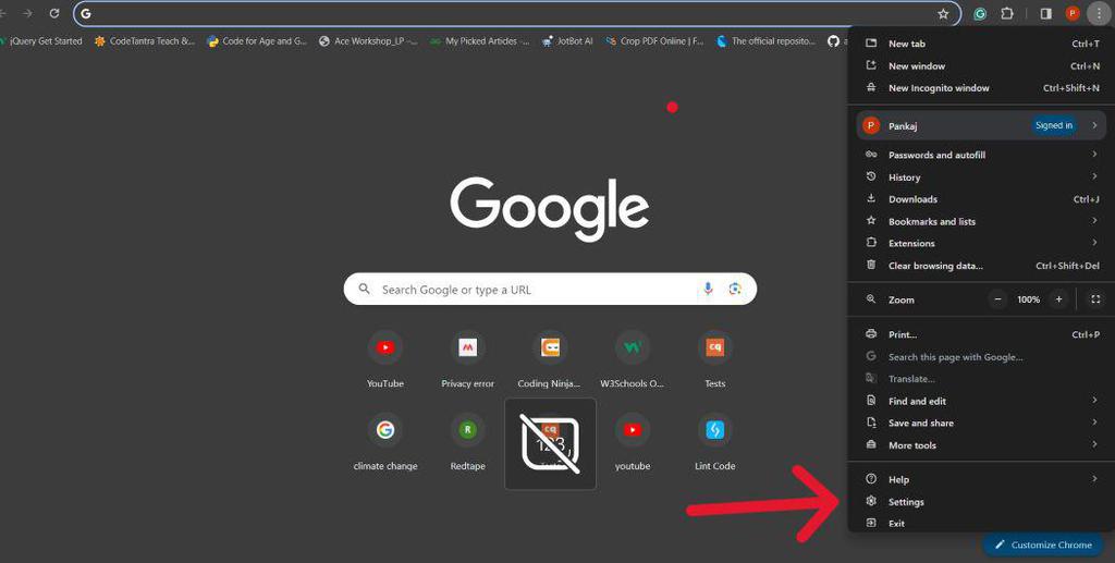 Customize Browser Interface and Font Sizes for Better Readability - GeeksforGeeks