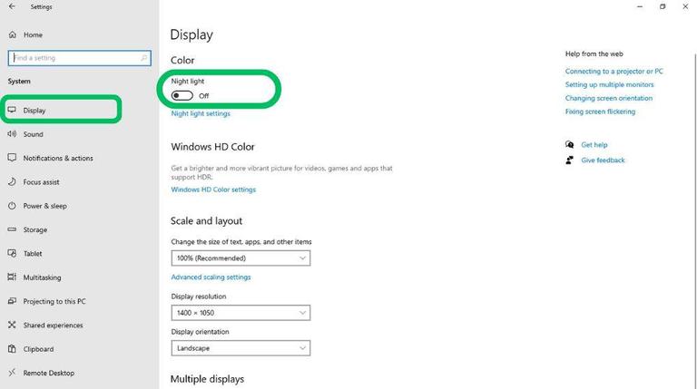 How to Use the Windows 10 Night Light Feature? - GeeksforGeeks