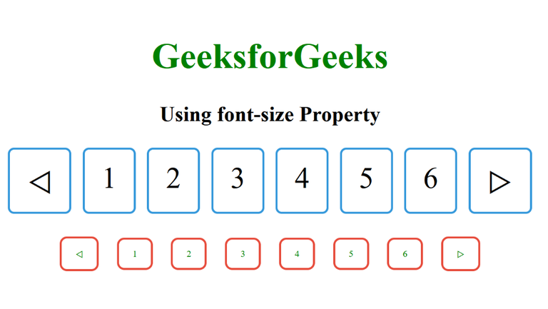 How to Change the Size of the Pagination using CSS ? - GeeksforGeeks