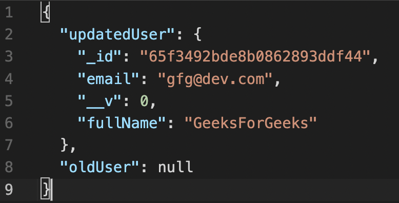 How to Use findOneAndUpdate() in Mongoose? - GeeksforGeeks