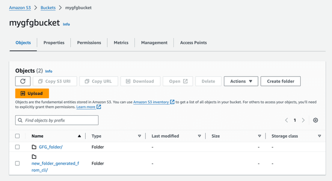 How to Create Subfolders in S3 Bucket using AWS CLI - GeeksforGeeks