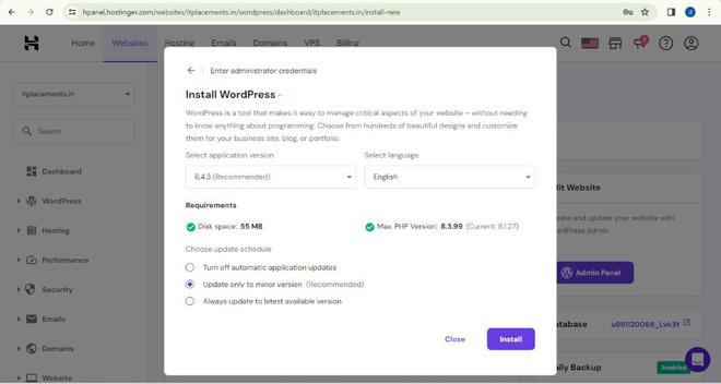 How To Install WordPress On Hostinger ? - GeeksforGeeks