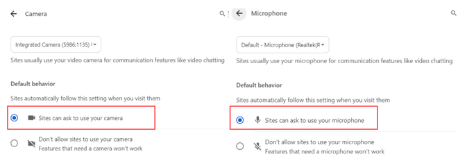 How to Allow Microphone and Camera In Chrome? - GeeksforGeeks