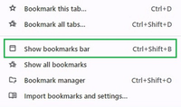 How to Hide or Show Bookmarks Bar in Google Chrome? - GeeksforGeeks