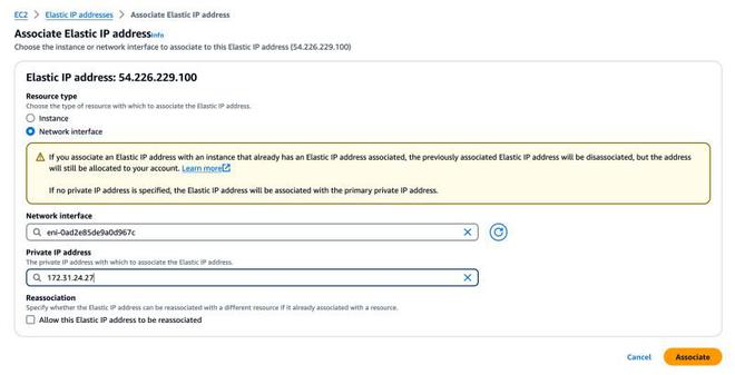 How To Associate Elastic IP Addresses With Resources In Your VPC ...