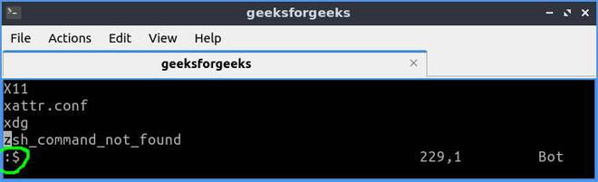 Vim - Go to End of File - GeeksforGeeks