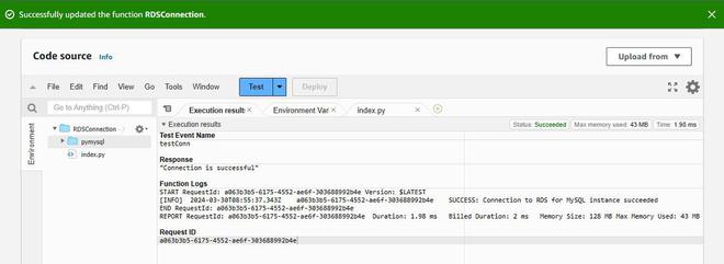 How to Use AWS Lambda Function to Access an Amazon RDS Database ...