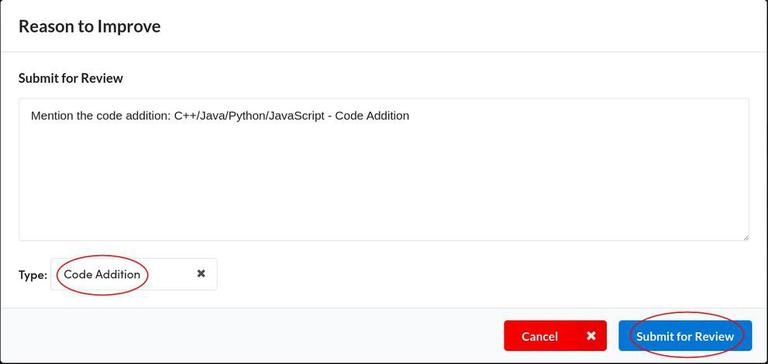 How to add code to existing article (Using Improve Article ...