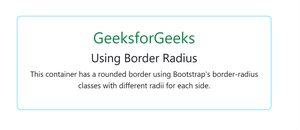 How to Add a Border to a Container in Bootstrap ? - GeeksforGeeks