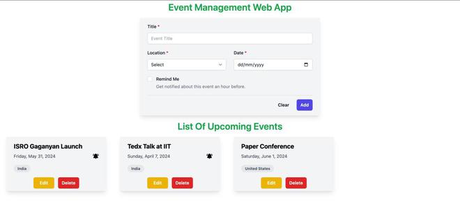 Event Management Web App using MEAN - GeeksforGeeks